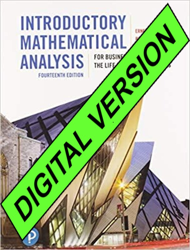 9780134811031 Etext Introductory Mathematical Analysis W/ Mylab - shop at NAIT